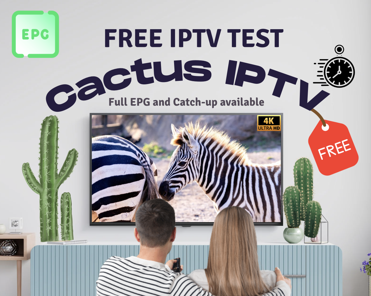 Free IPTV Test – Try Our Service for 24 Hours | Cactus IPTV