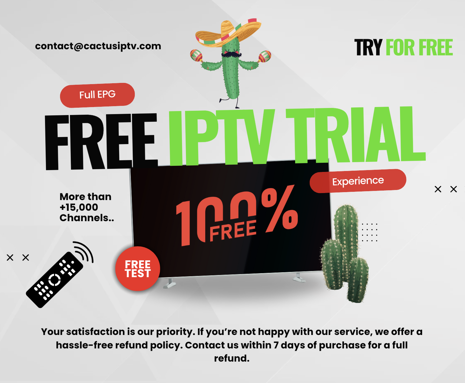 Free IPTV Trial – Test 15,000+ Channels for 24 Hours